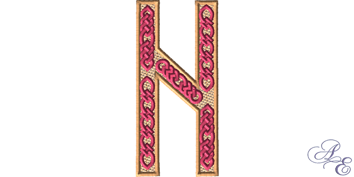 Celtic Knot Hagalaz Rune - Art of Embroidery