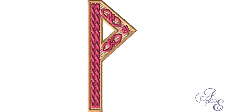Celtic Knot Wunjo Rune - Art of Embroidery