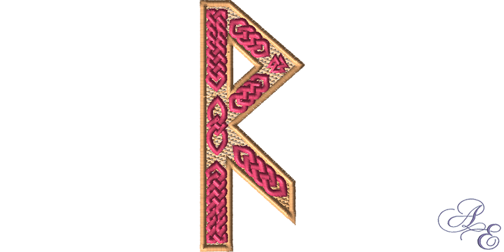Celtic Knot Raido Rune - Art of Embroidery