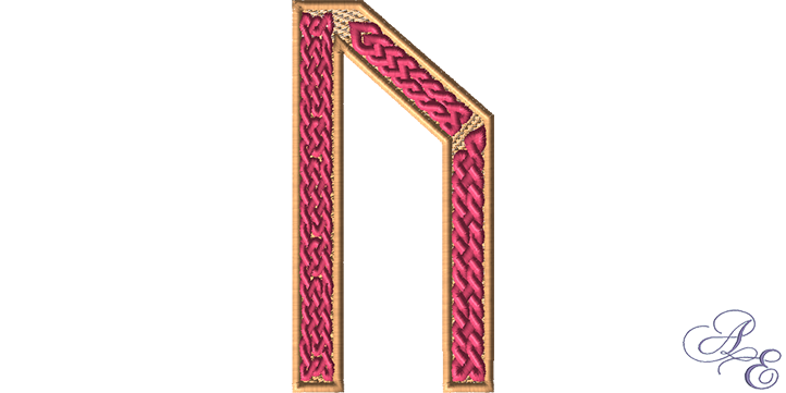 Celtic Knot Uruz Rune - Art of Embroidery