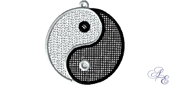 FSL Yin Yang (Medium) - Art of Embroidery